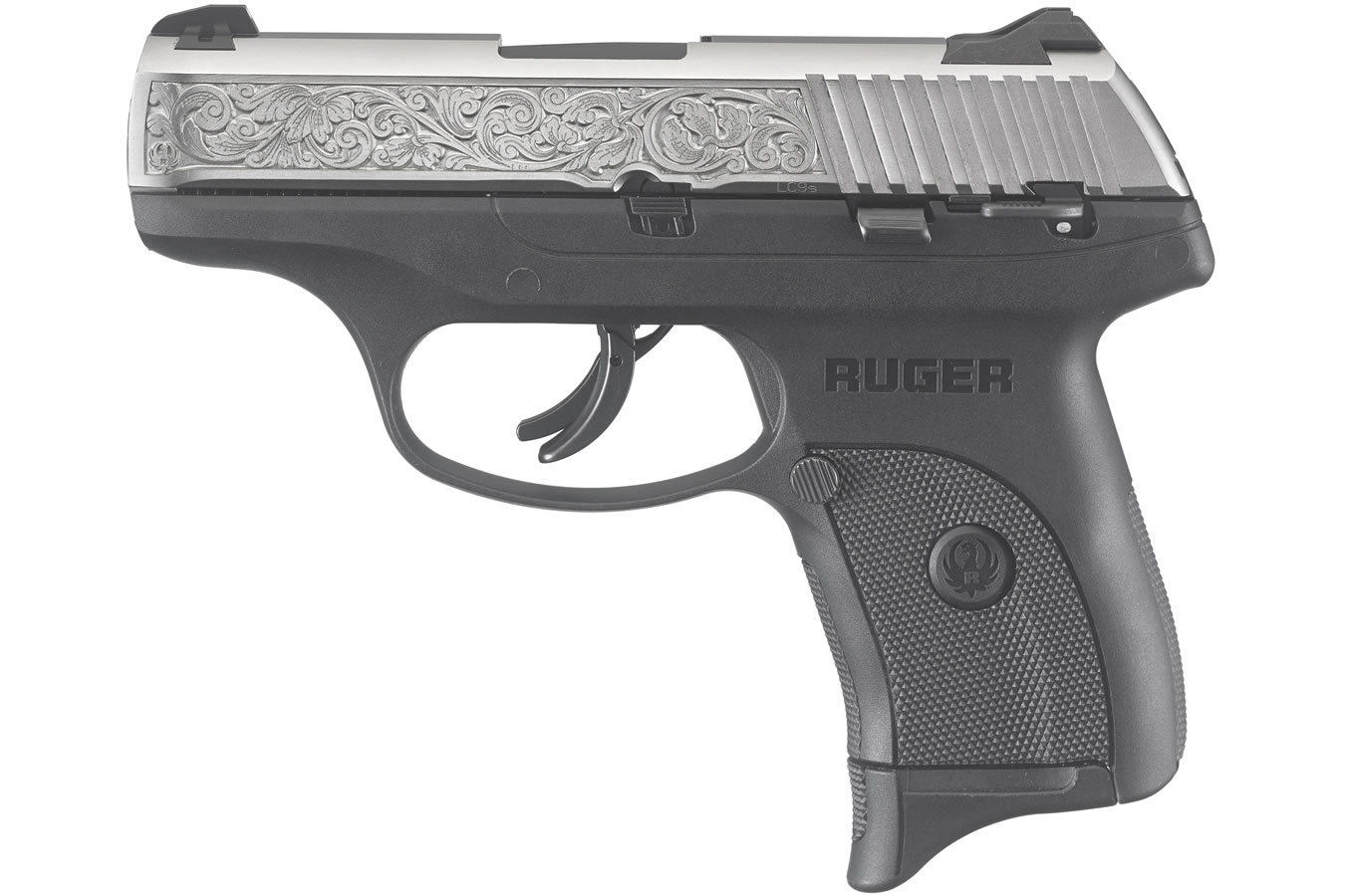 Buy LC9s 9mm Engraved Nickel Carry Conceal Pistol with Thumb Safety ...
