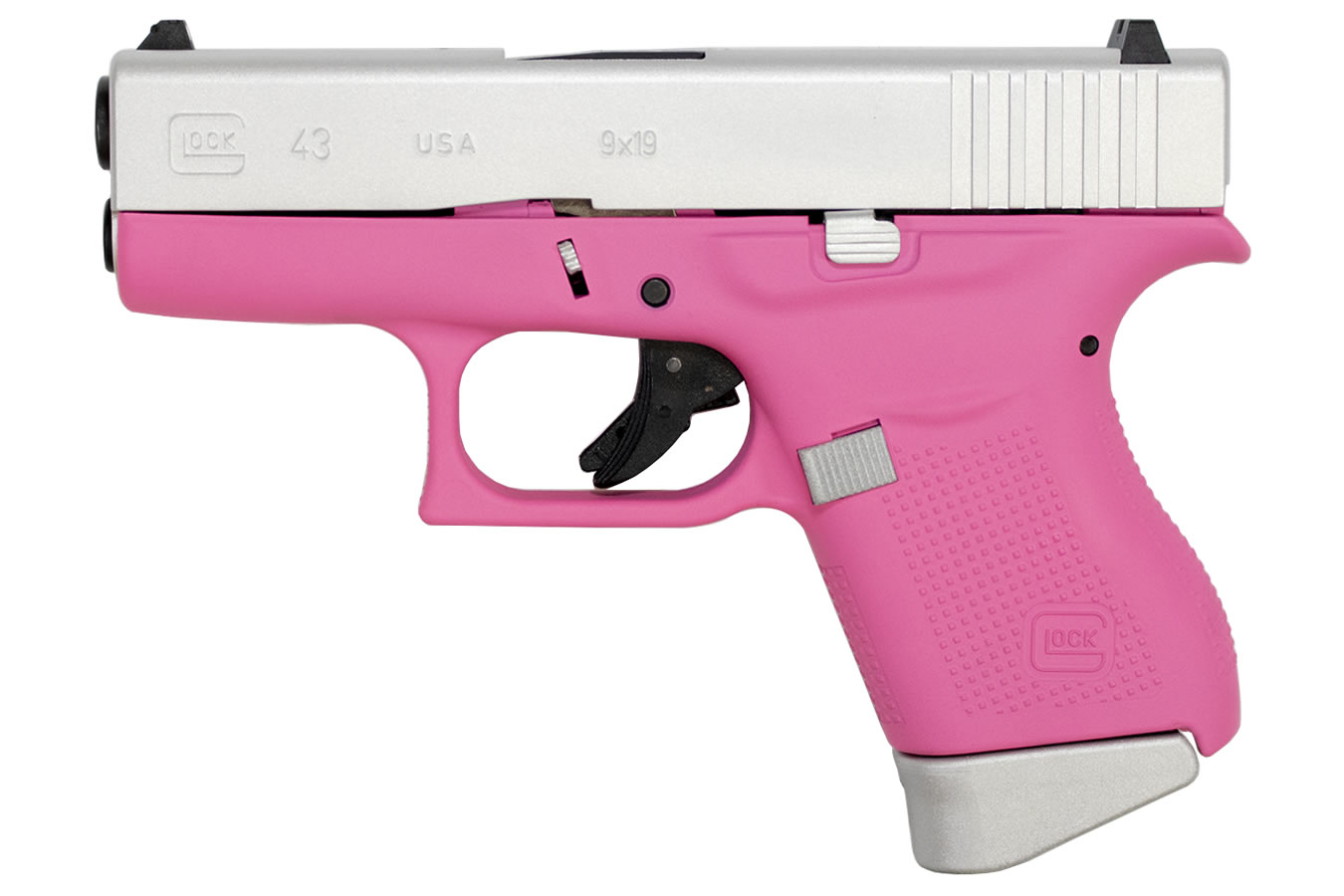 Buy 43 9mm Single-Stack Pistol with Cerakote Pink Frame and Aluminum ...