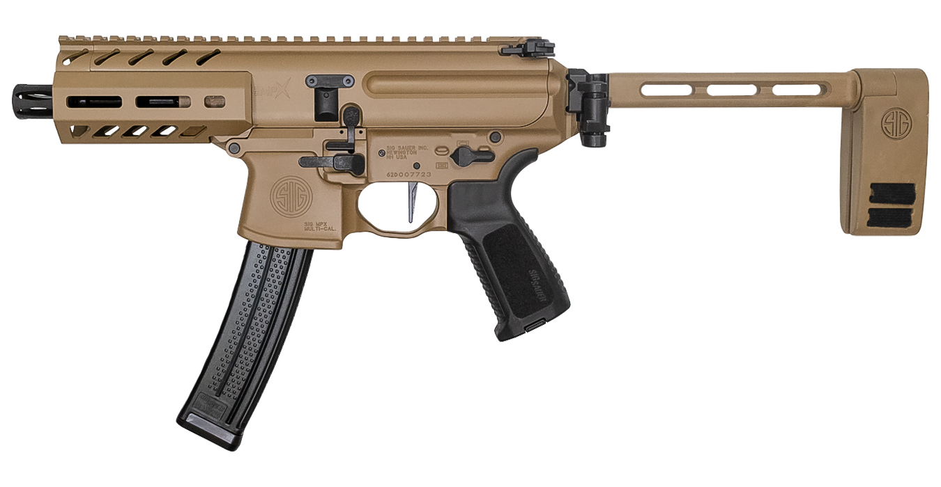 Buy MPX K 9mm Pistol with SIG PCB Folding Brace and Coyote Cerakote ...